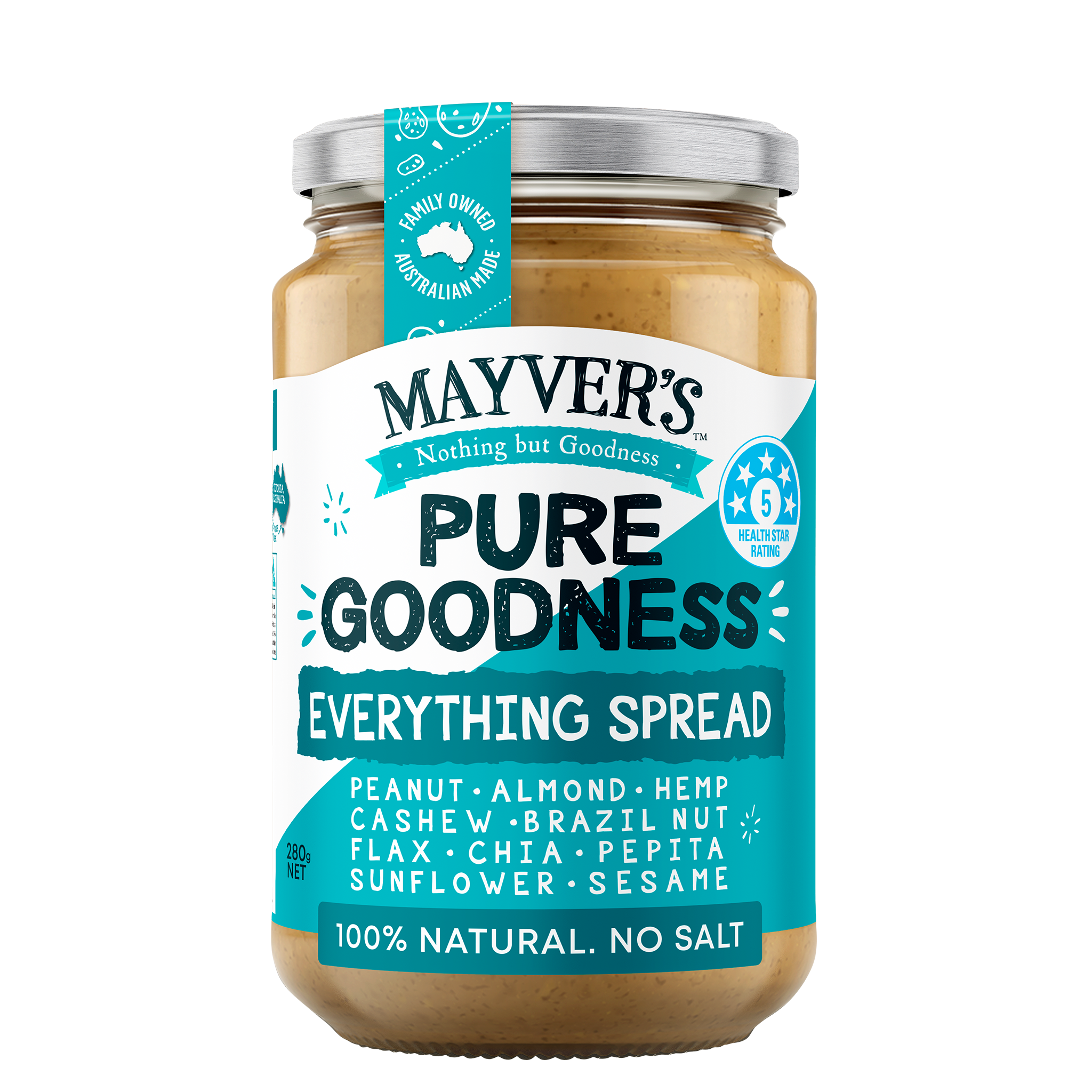 MAYVER'S PURE GOODNESS EVERYTHING SPREAD 280g – Mayver's